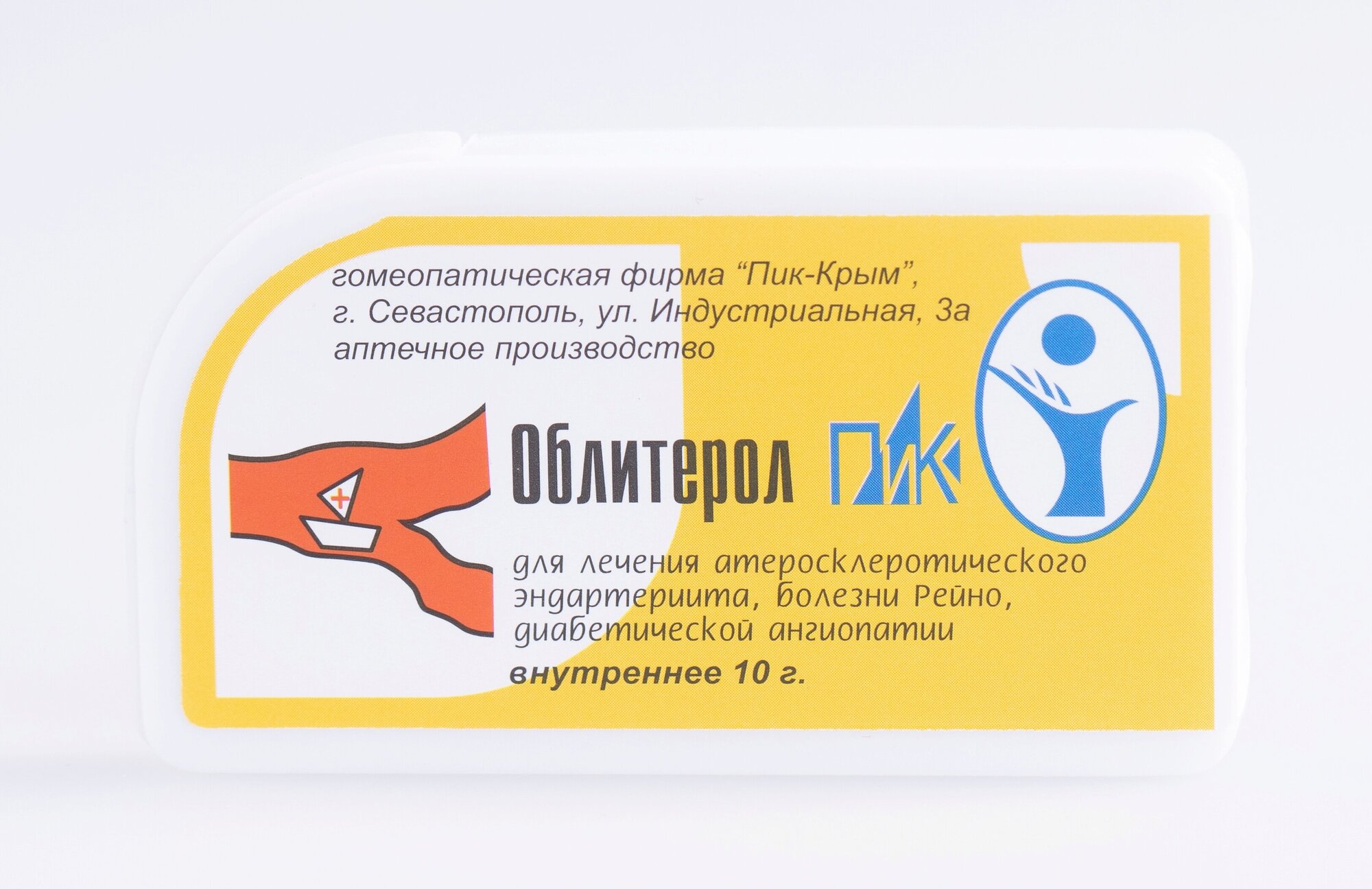 Облитерол-ПиК гомеопатические гранулы при атеросклеротическом эндартериите 10 гр.