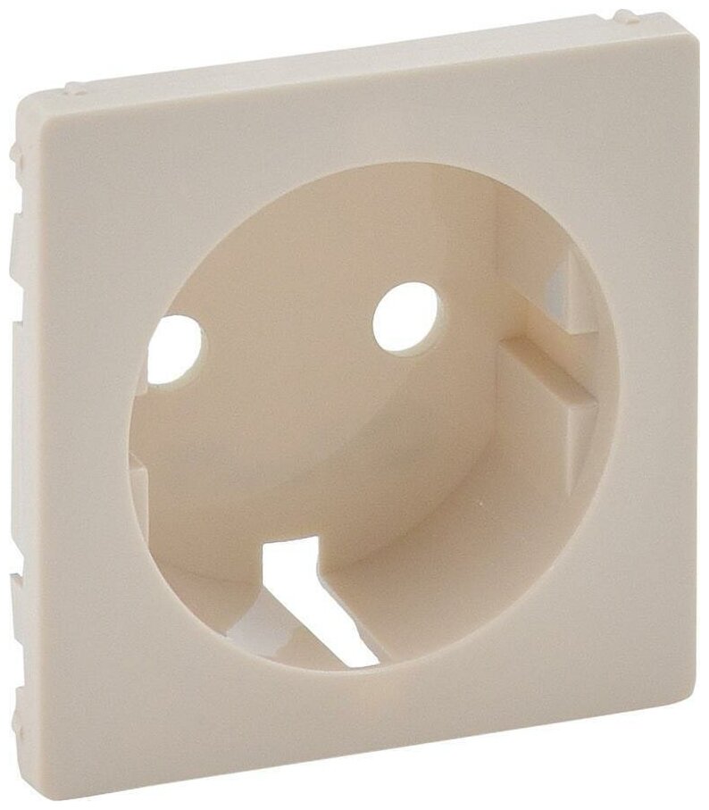 Лицевая панель Legrand Valena Life для розетки с заземлением слоновая кость