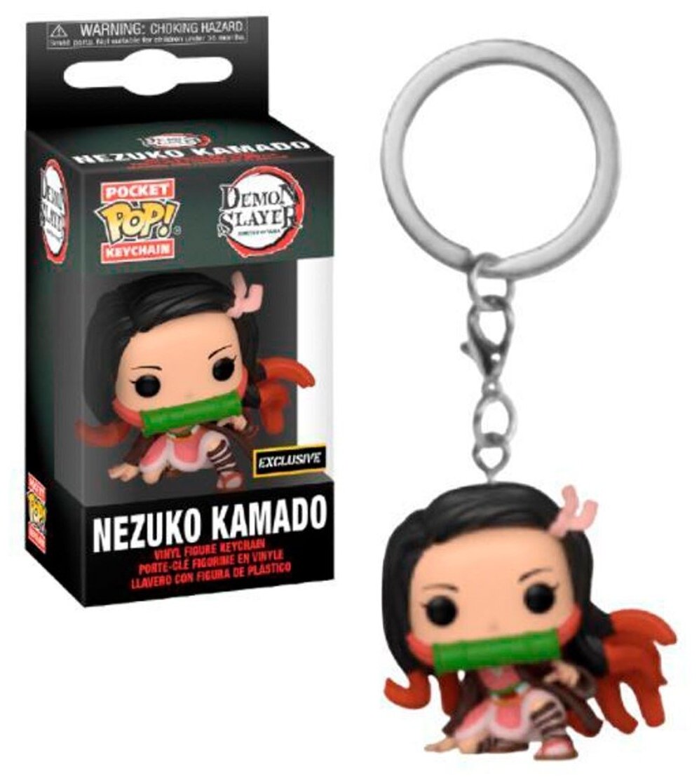 Брелок Незуко Камадо (Nezuko Kamado Keychain) из аниме Истребитель демонов