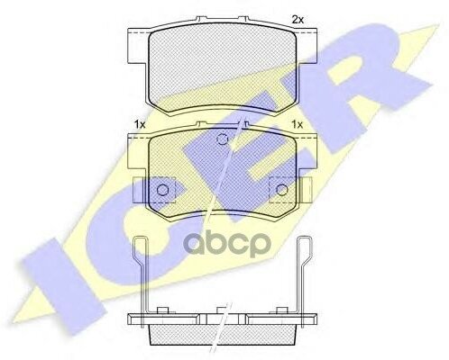 Колодки торм. зад. Icer арт. 180798