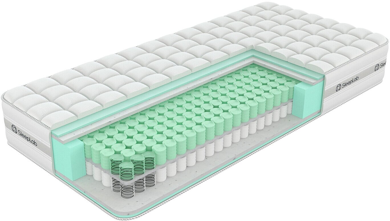 Матрас SLEEPLAB Twin Hard, 160х200, цвет белый