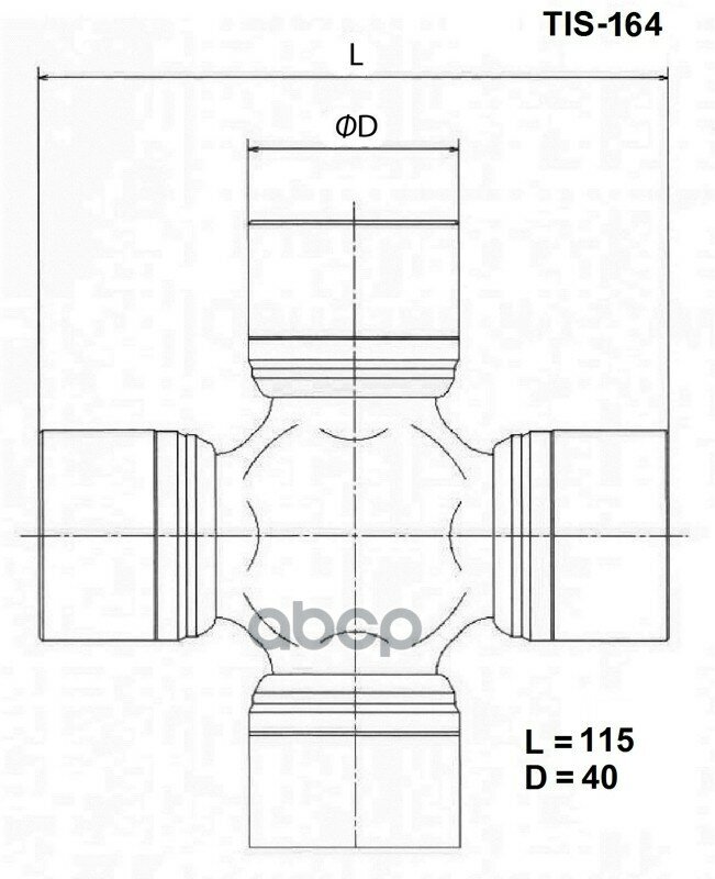 TIS164 Крестовина карданного вала TOYO TOYO арт. TIS164