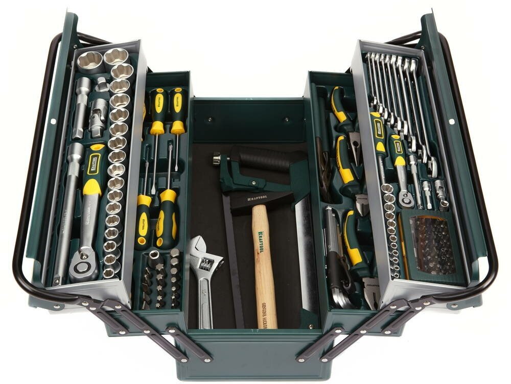 Универсальный набор инструмента KRAFTOOL GRAND-131 131 предм. (1 2 +1 4 ) (27978-H131)