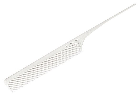 Расчёска супердлинная с хвостиком белая, Y.s.park