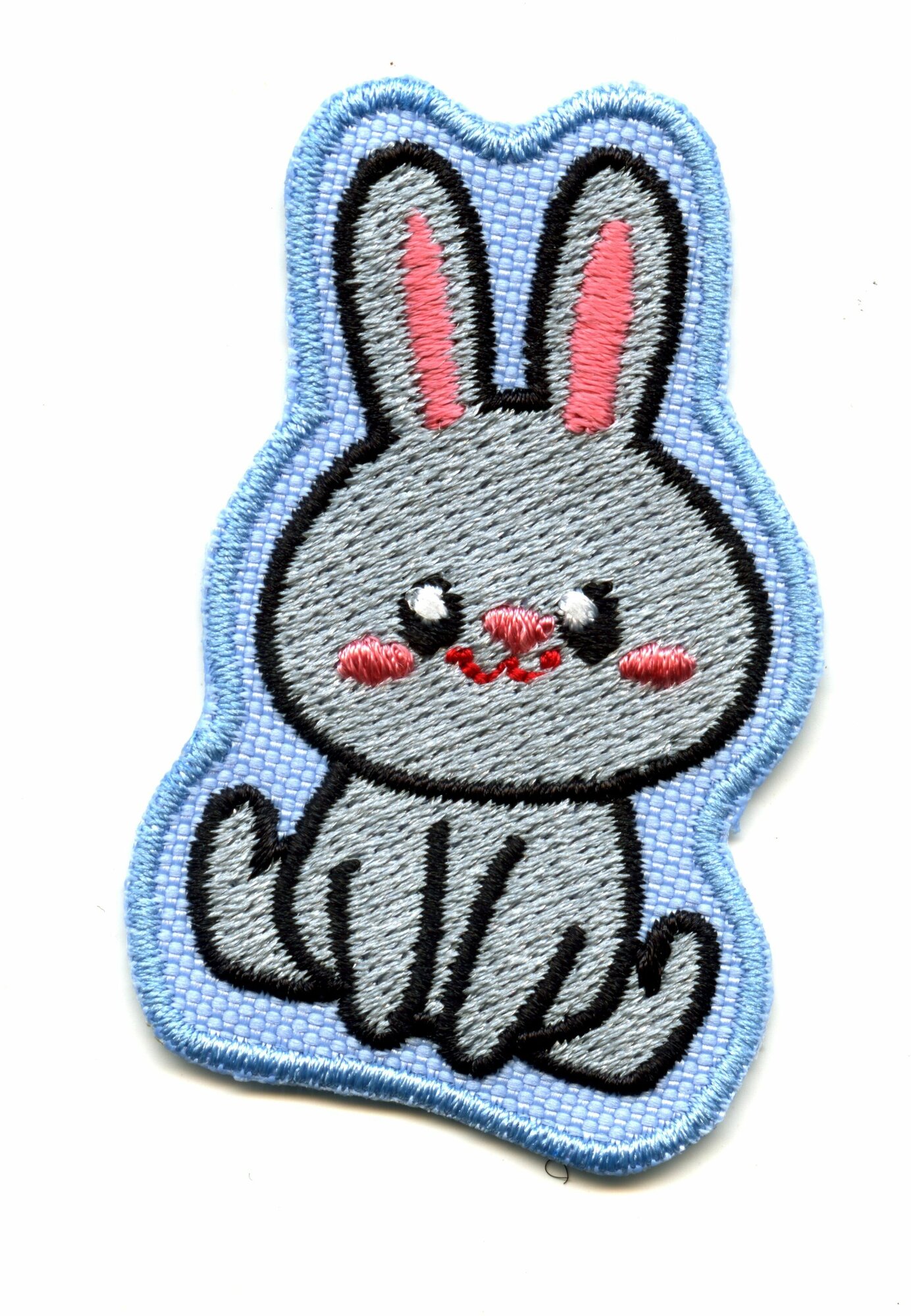 Термоаппликация, нашивка, "Зайчик/ Кролик", 6*3,8 см.