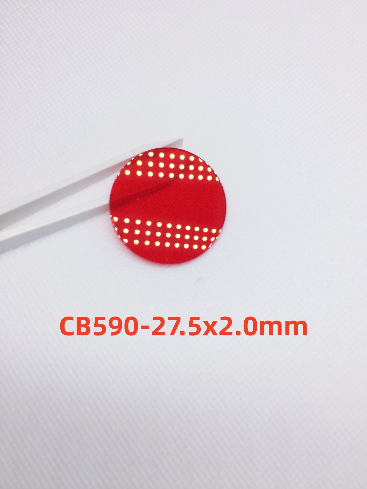 Красный оптический фильтр CB590 27.5x2.0mm