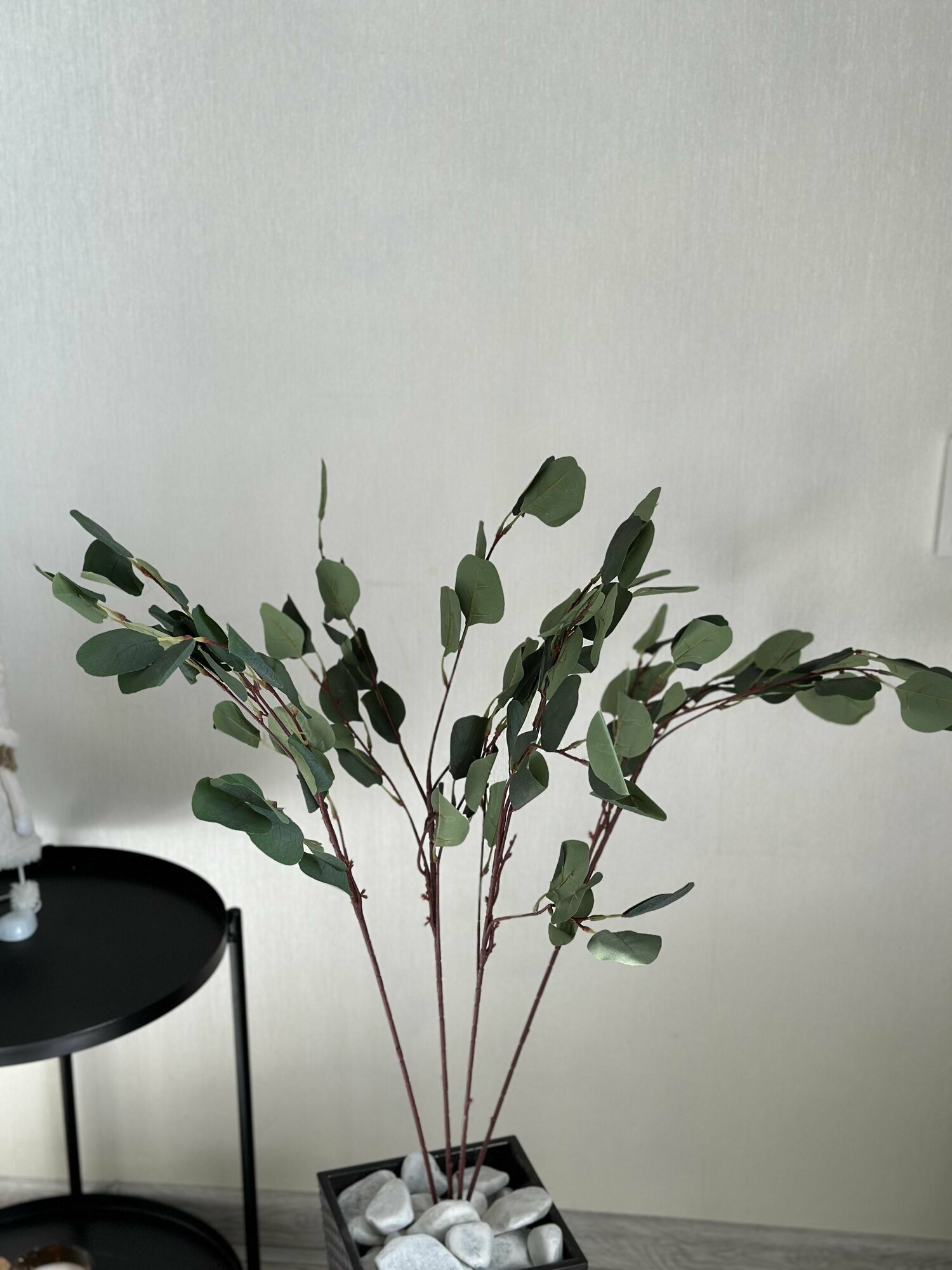 Ветки эвкалипта -3 шт большие искусственные веточки для декора и изготовления дерева