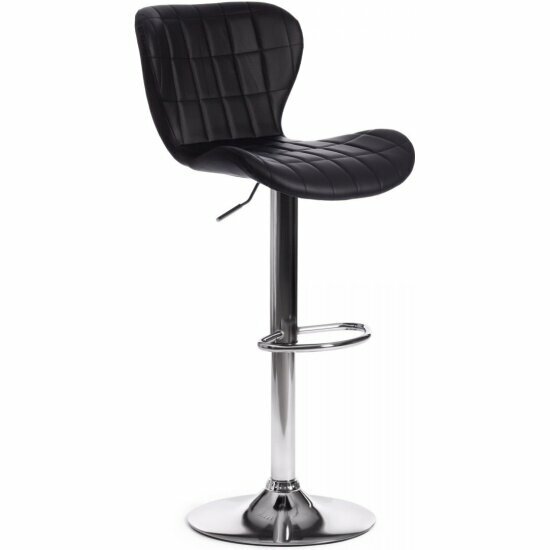 Стул барный Tetchair AVIONIC (mod. KY712A) / 1 шт. в упаковке металл/экокожа, 45*53*86-107 см, черный/хром