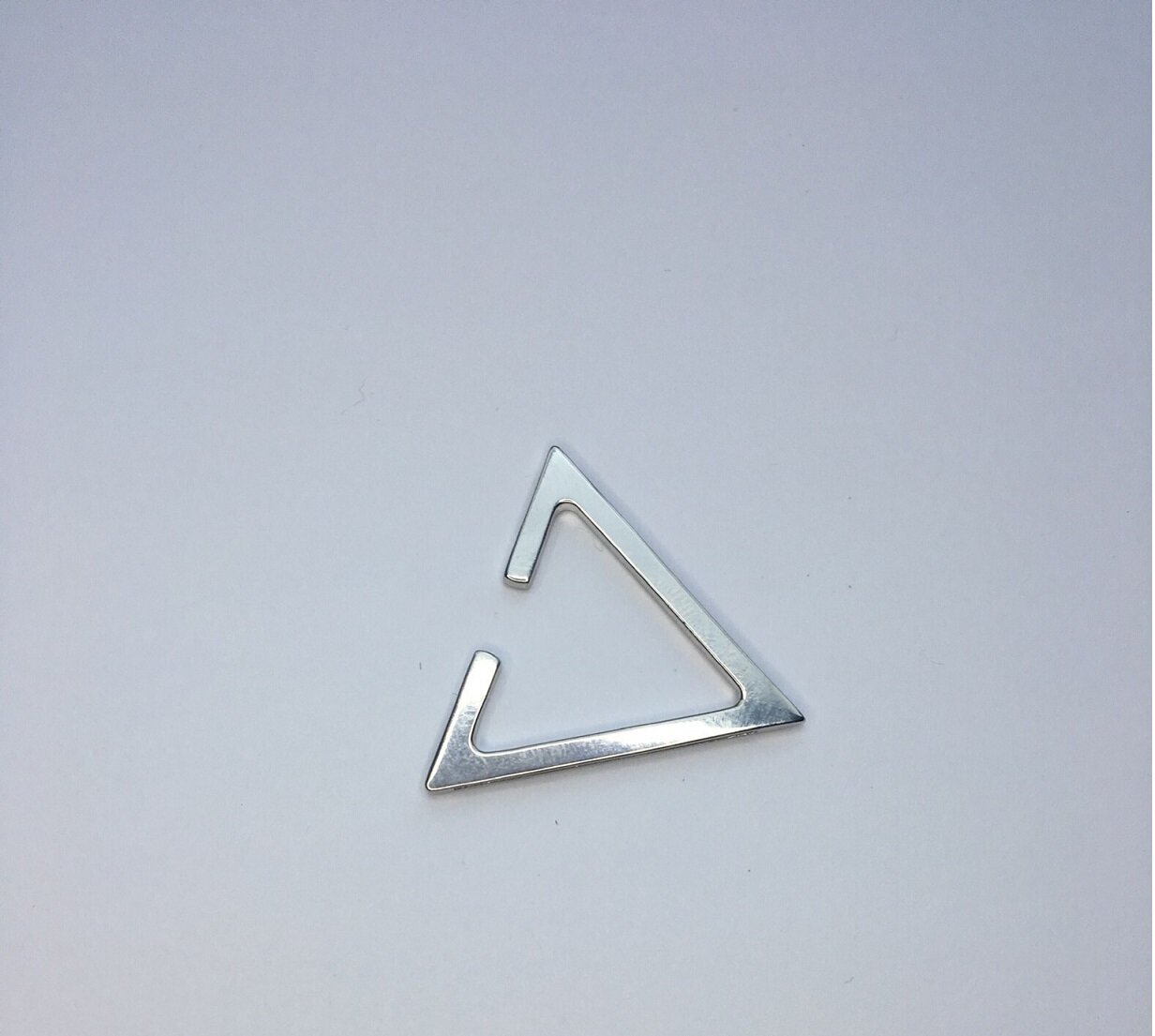 Серьги каффы, серебро, 925 проба, родирование