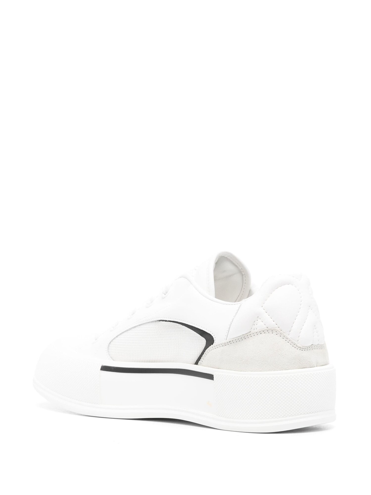 Кроссовки Alexander McQueen Skate Deck Plimsoll, размер 40,5, бежевый/белый — фото 1