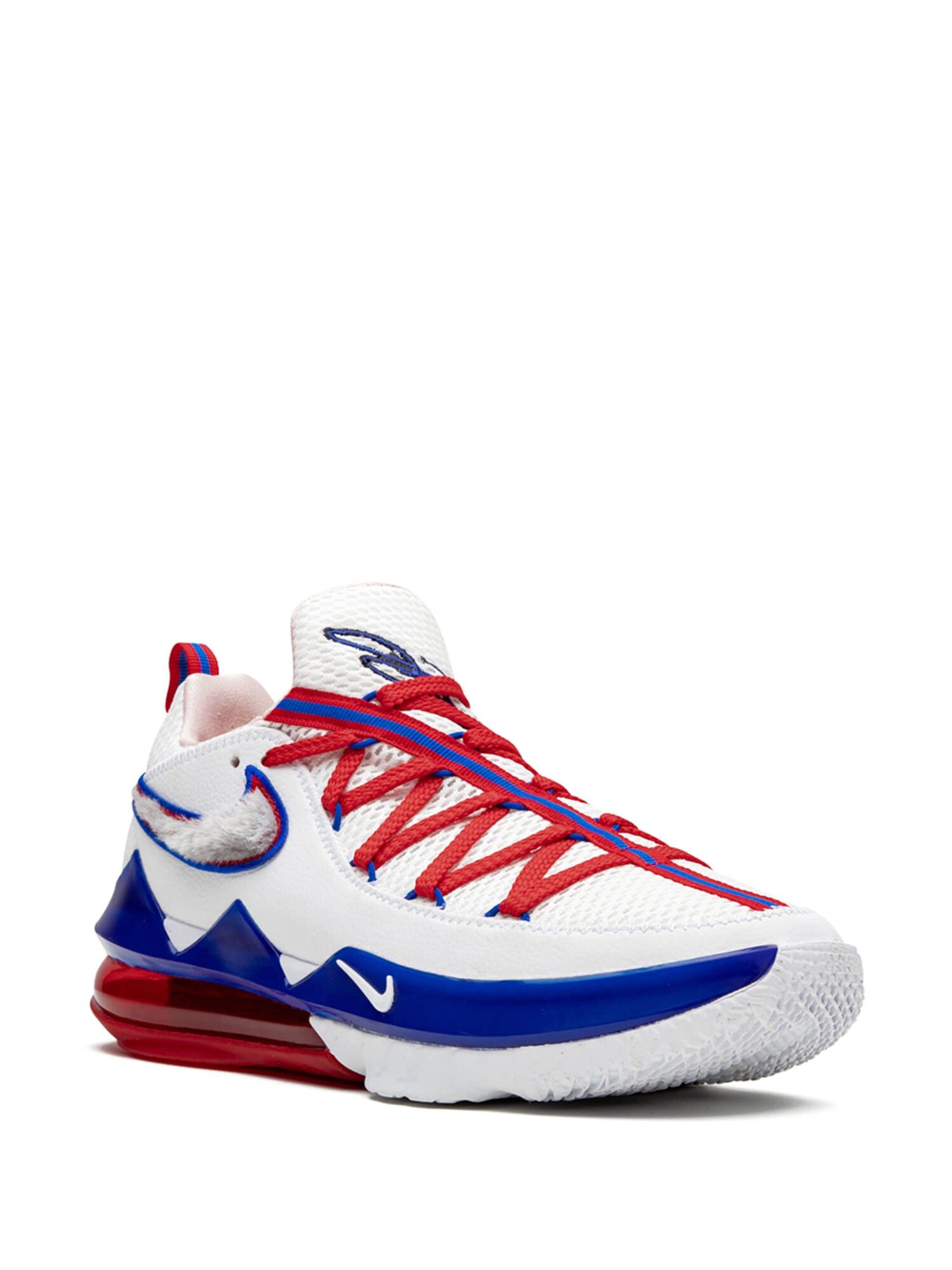 Кроссовки NIKE Lebron 17 Low, размер 11 US, бежевый/белый — фото 1