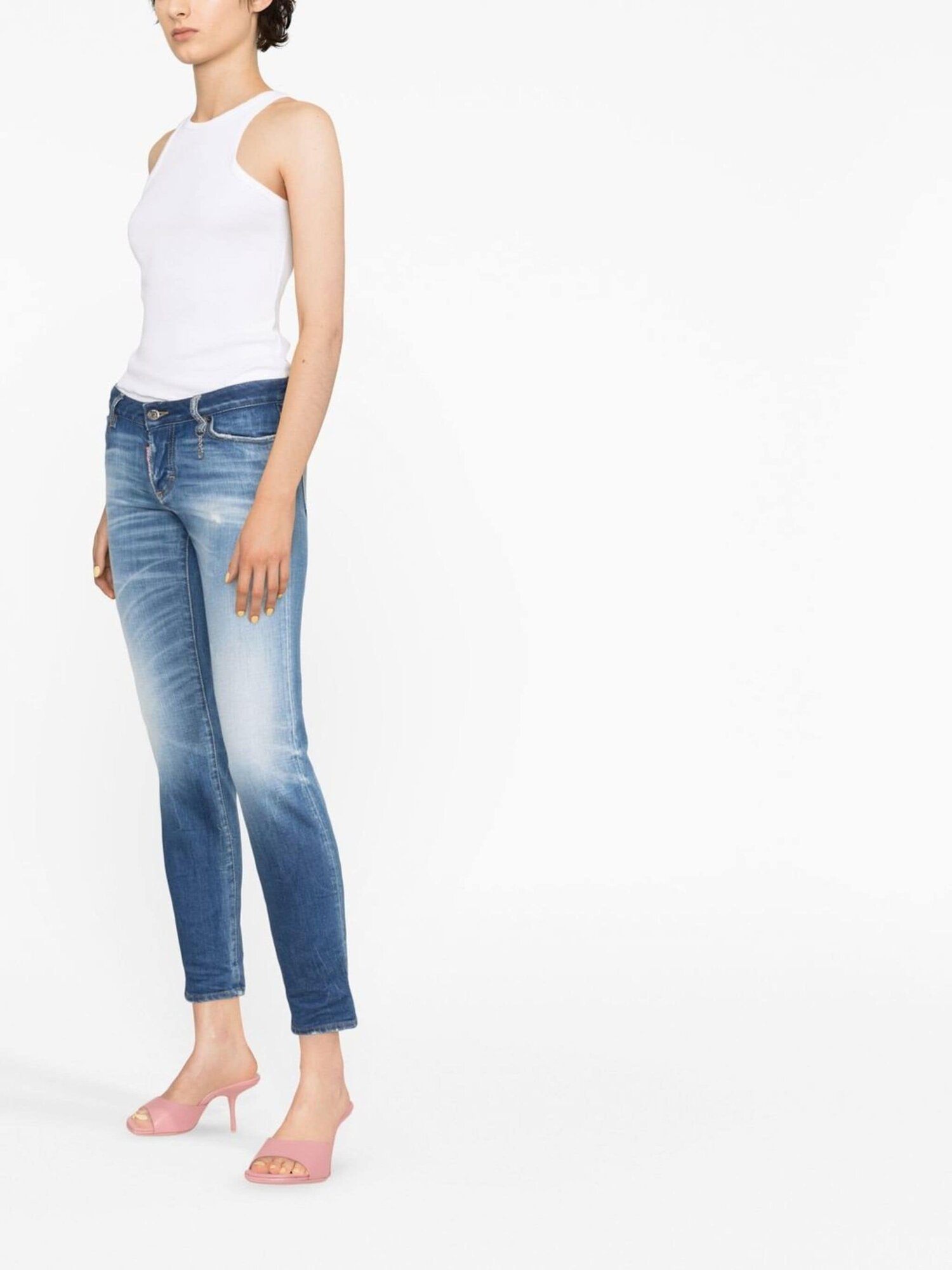 Джинсы DSQUARED2 Faded slim-cut jeans, размер 34 — фото 1