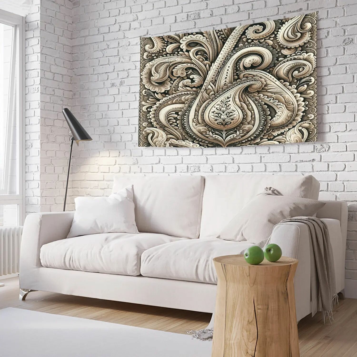 Горизонтальное фотопанно на стену JoyArty "Турецкие узоры", из ткани, 100х150 см