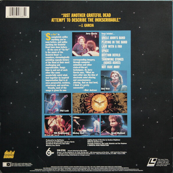 Музыкальное видео Grateful Dead — So Far (LD) — фото 1