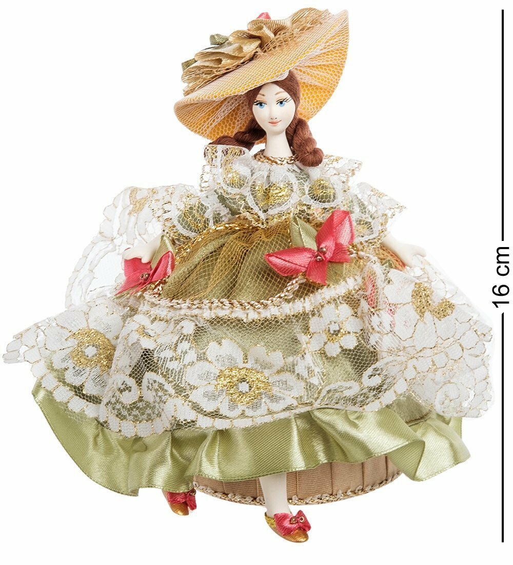 Кукла-шкатулка 'Дама в шляпке'