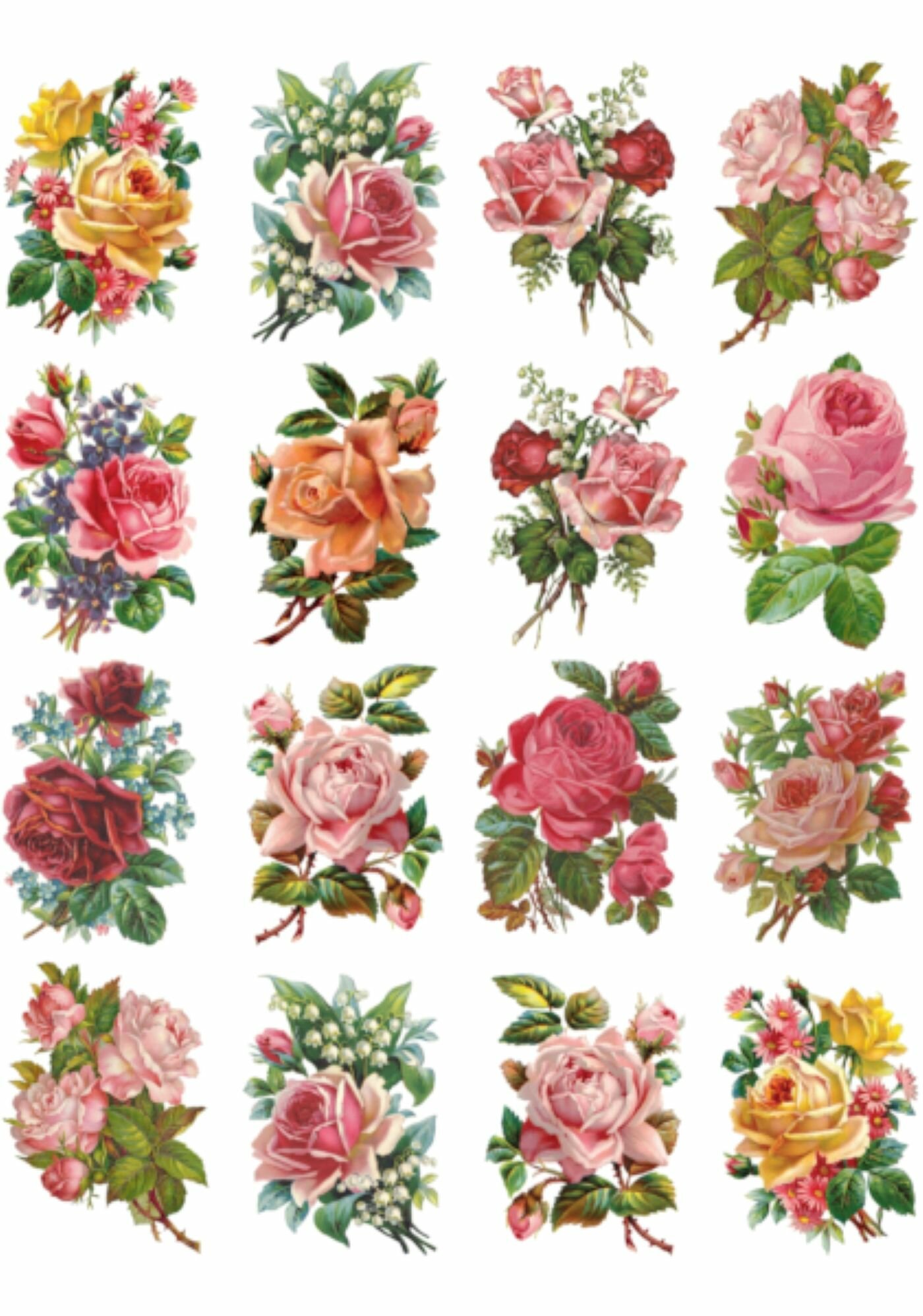 Водорастворимая картинка для мыла А4 Цветы