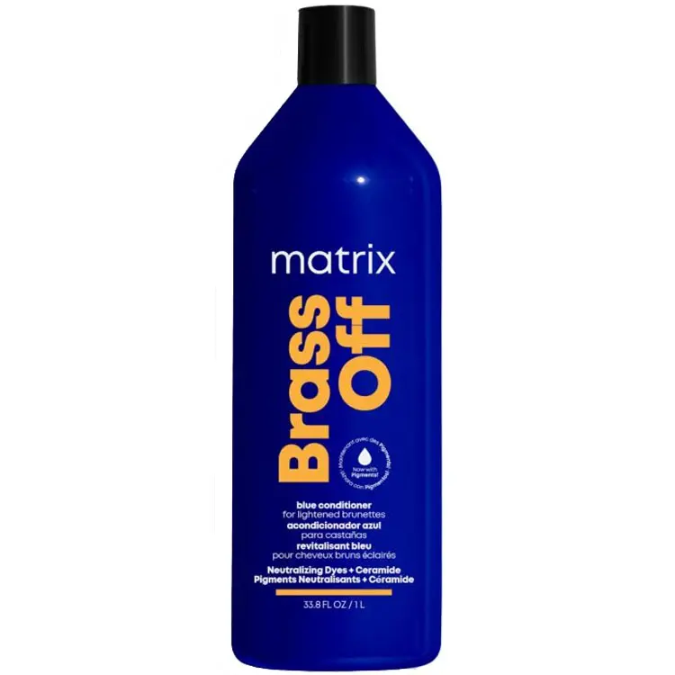Matrix ТР брасс ОФФ Кондиционер синий оттеночный для нейтрализации темного блонда, 1000мл