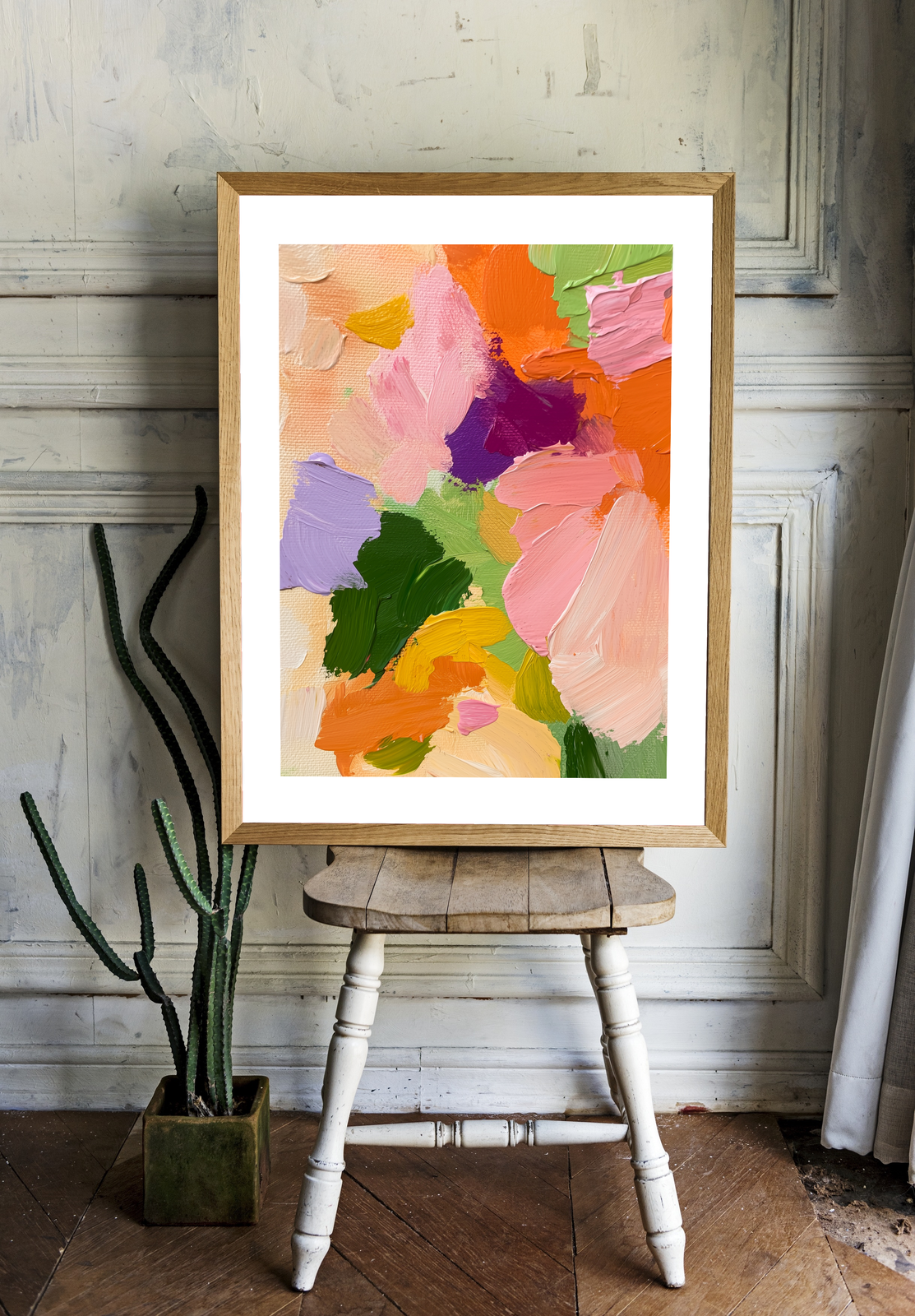 Постер "Яркое абстрактное искусство" 50x70 без рамы