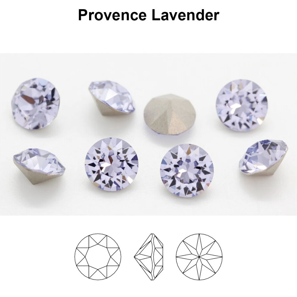 Ювелирный кристалл Swarovski, Шатон (#1088), pp32 (4мм), лавандовый, с фольгой, 20 шт.
