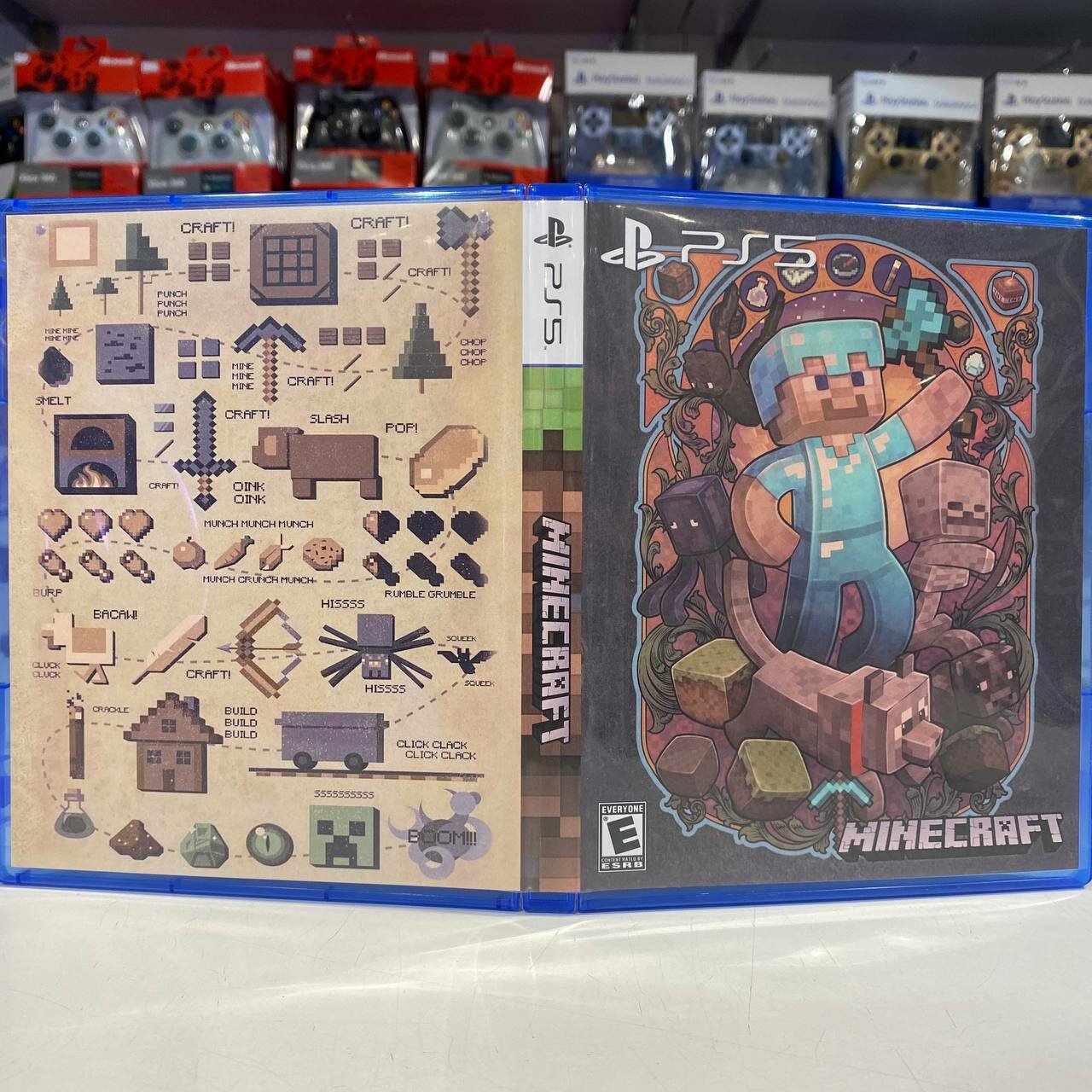Эксклюзивная обложка PS5 для Minecraft №1