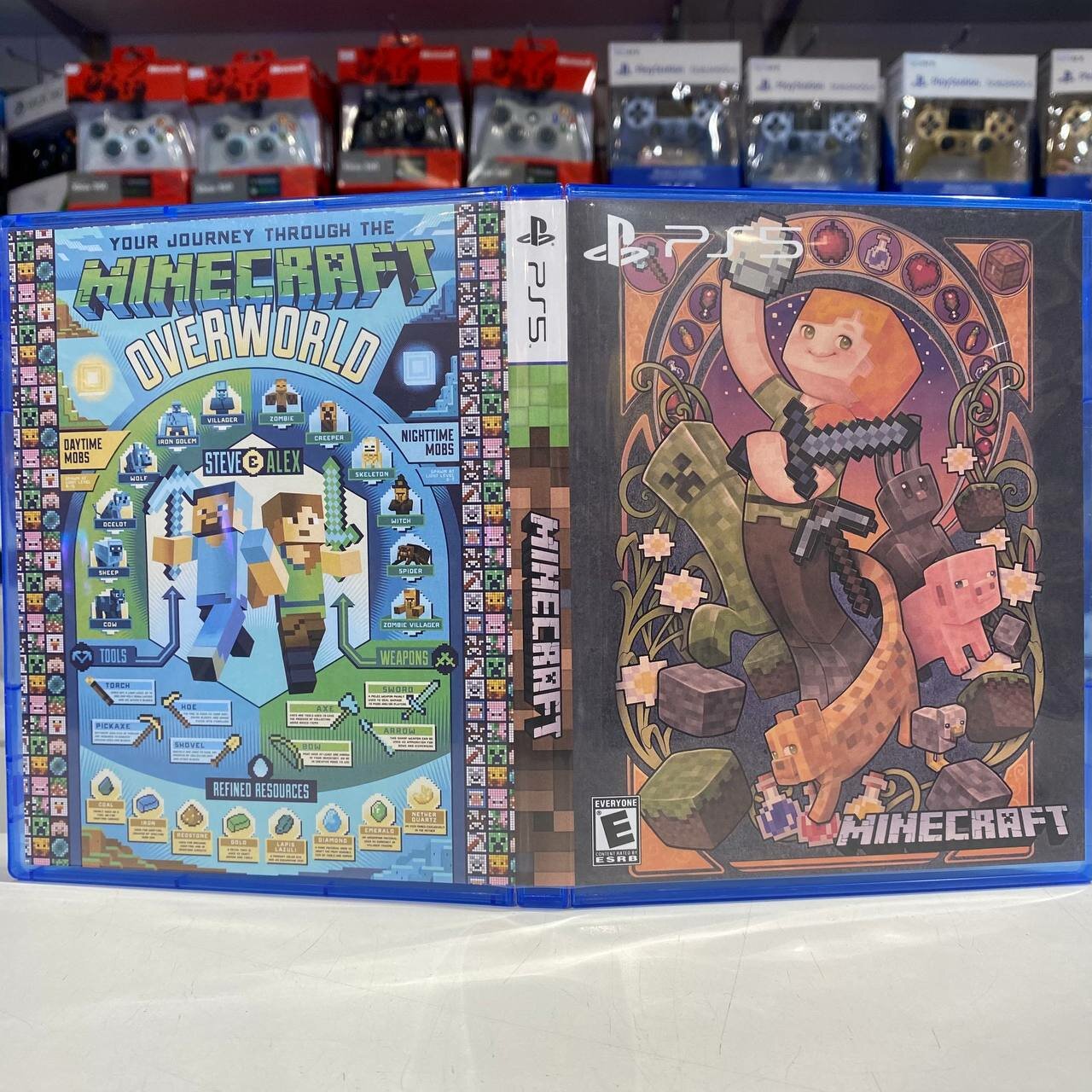 Эксклюзивная обложка PS5 для Minecraft №12