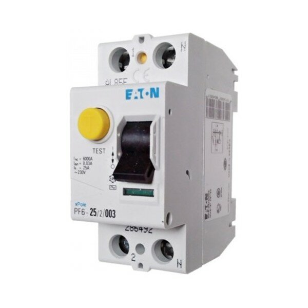 Устройство защитного отключения Eaton PF6 2P 40A 30мА 2М 286496