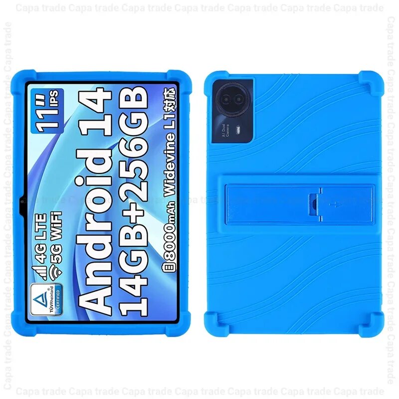 Силиконовый чехол для Teclast T50 Plus Max T50HD 2024 для детей Teclast T50Plus 2024, Синий