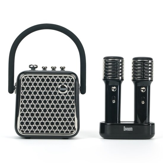 Портативная колонка с двумя микрофонами Divoom Songbird-SE, черный