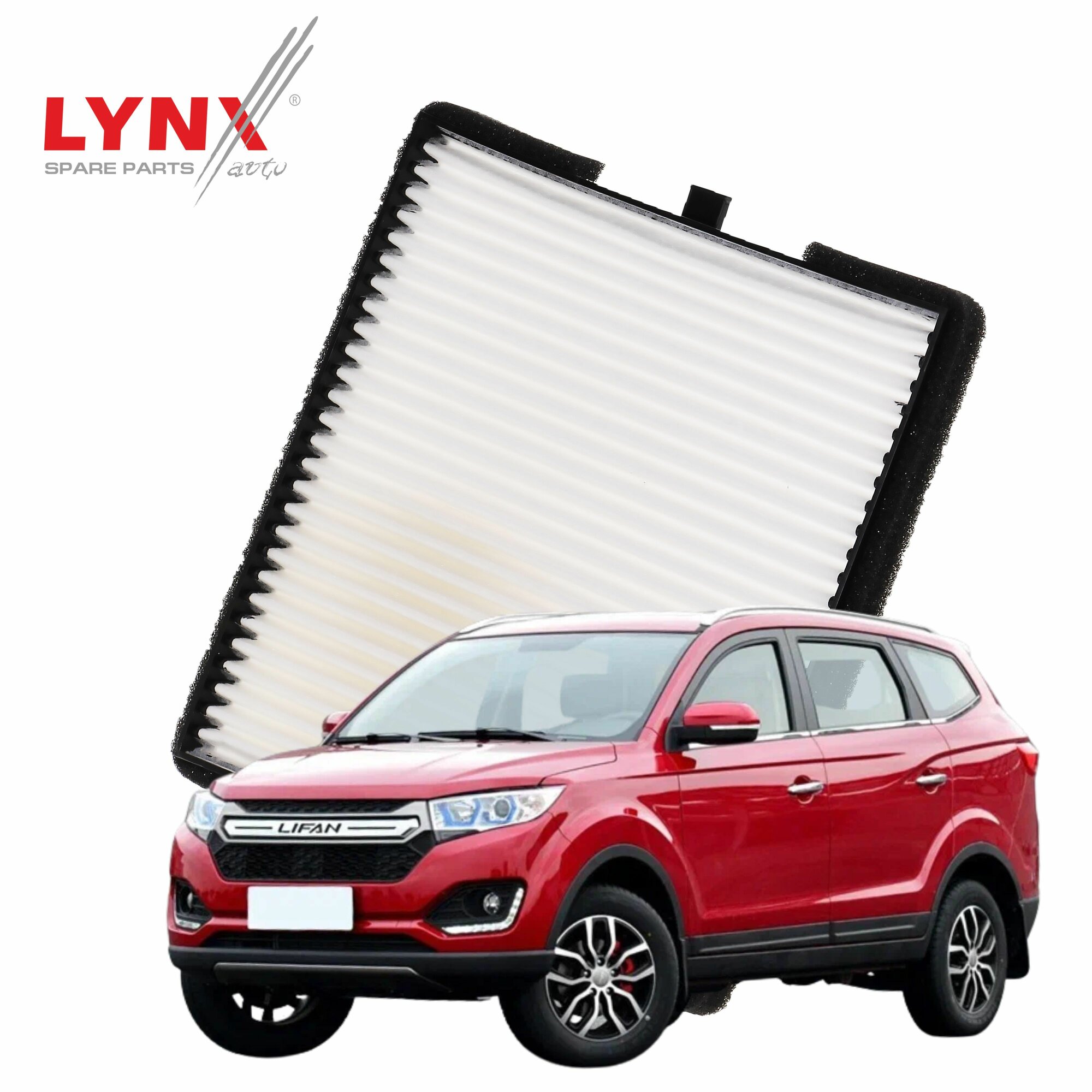 Фильтр салонный Lifan Myway (1) X70 / Лифан Майвей 2016 2017 2018 2019 2020 2021 2022 / 1шт LYNXauto