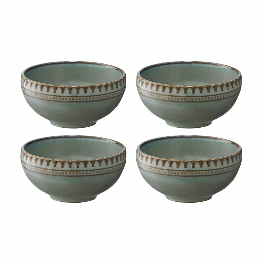 Набор пиал Tkano Kitchen Spirit, темно-серый, фарфор, 200 мл, 4 шт.