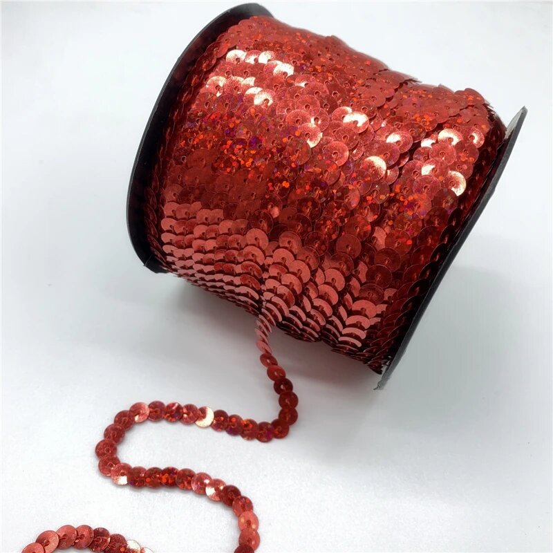 Лента из пайеток бордовая 6 мм, Color: 11