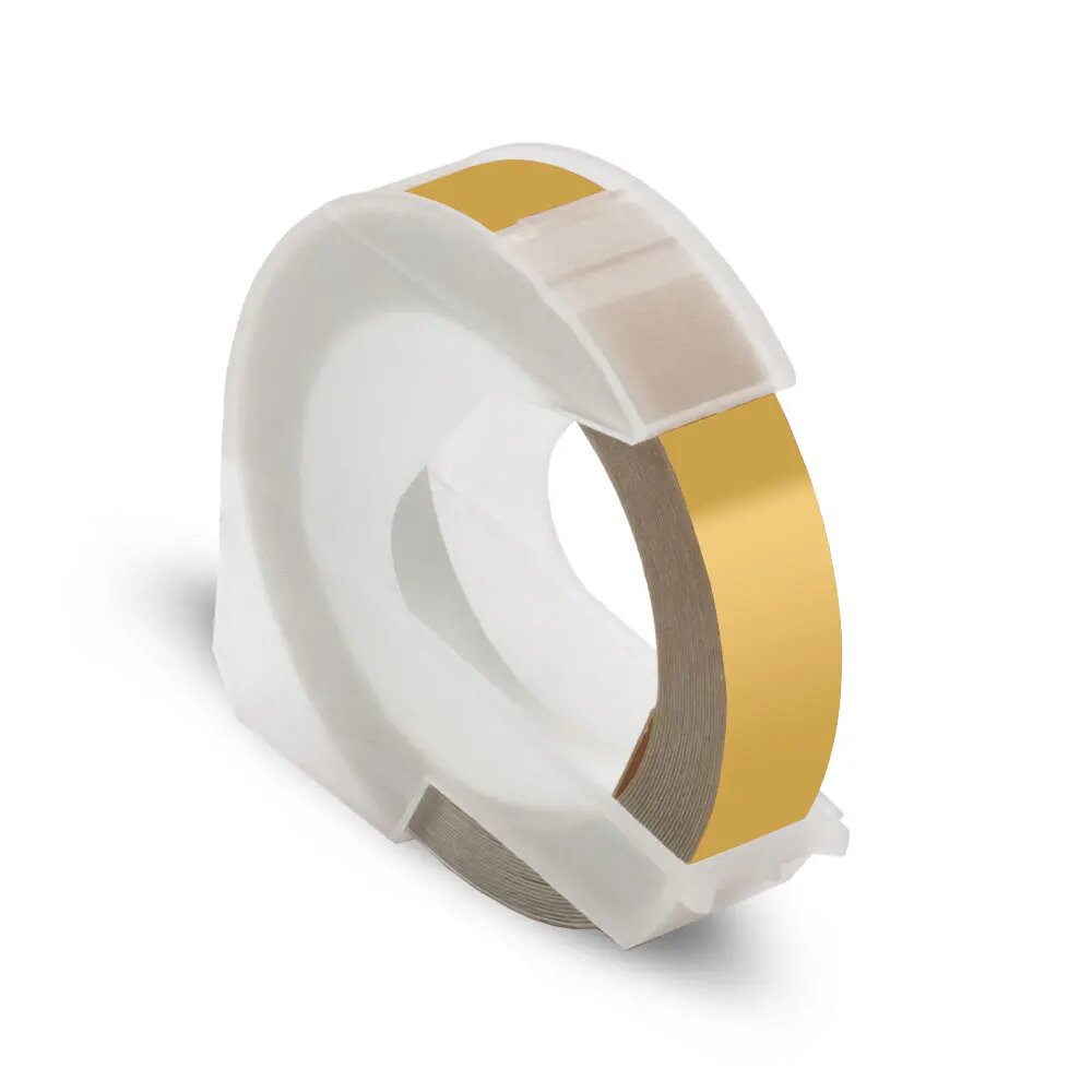 Лента для тиснения Dymo 3D 9 мм, Champagne Gold