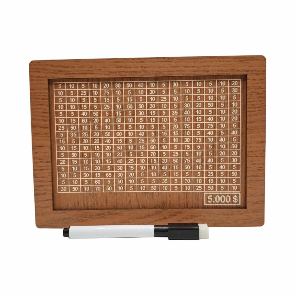 Копилка, Деревянная копилка - 5000 долларов