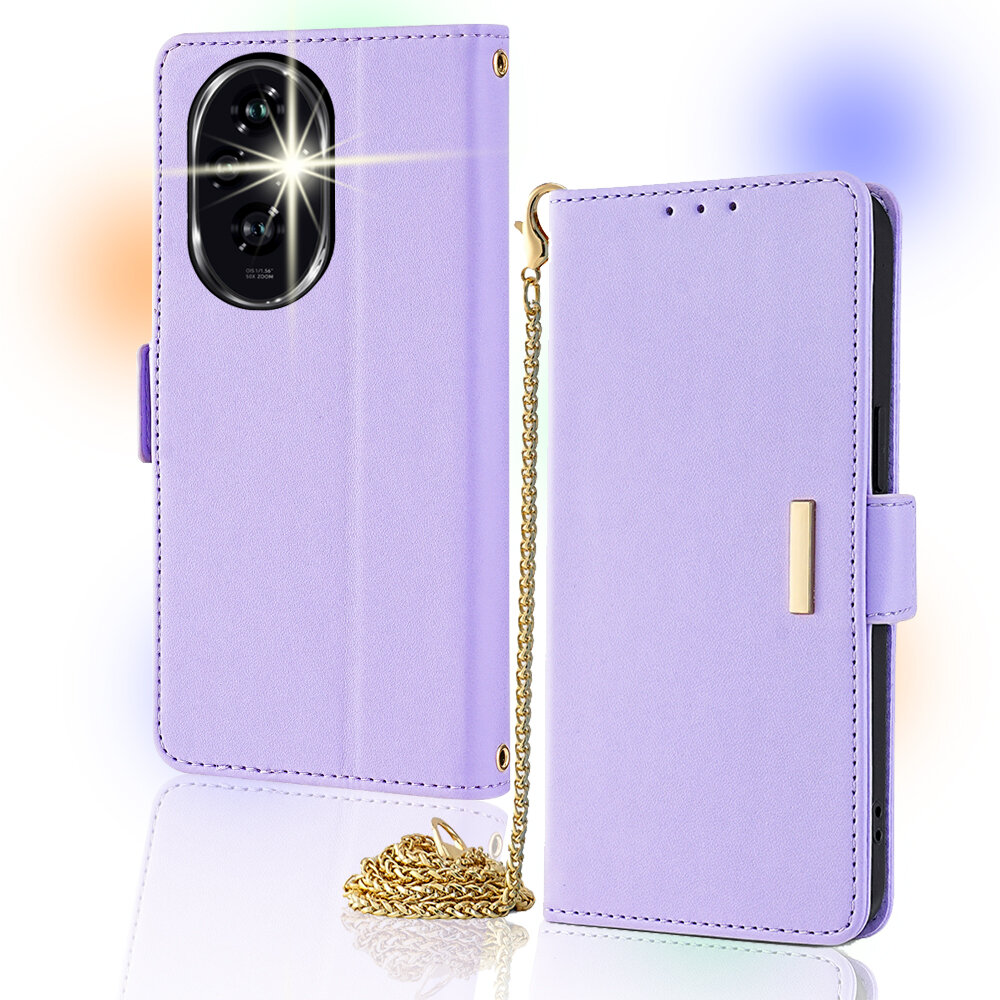 Чехол книжка для Honor 200 защитный, противоударный, с магнитом/ Чехол на Хонор 200, Фиолетовый