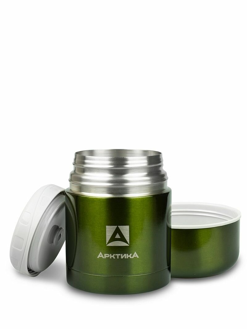 Термос для еды с широким горлом Арктика 302-500, 0.5л, зеленый