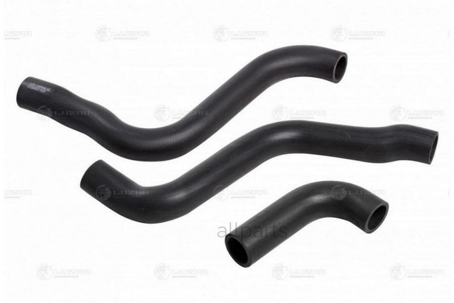 LUZAR LPK0127 Патрубки радиатора комплект EPDM для а/м ВАЗ 2170-2173 Приора (3шт.) (LPK 0127)
