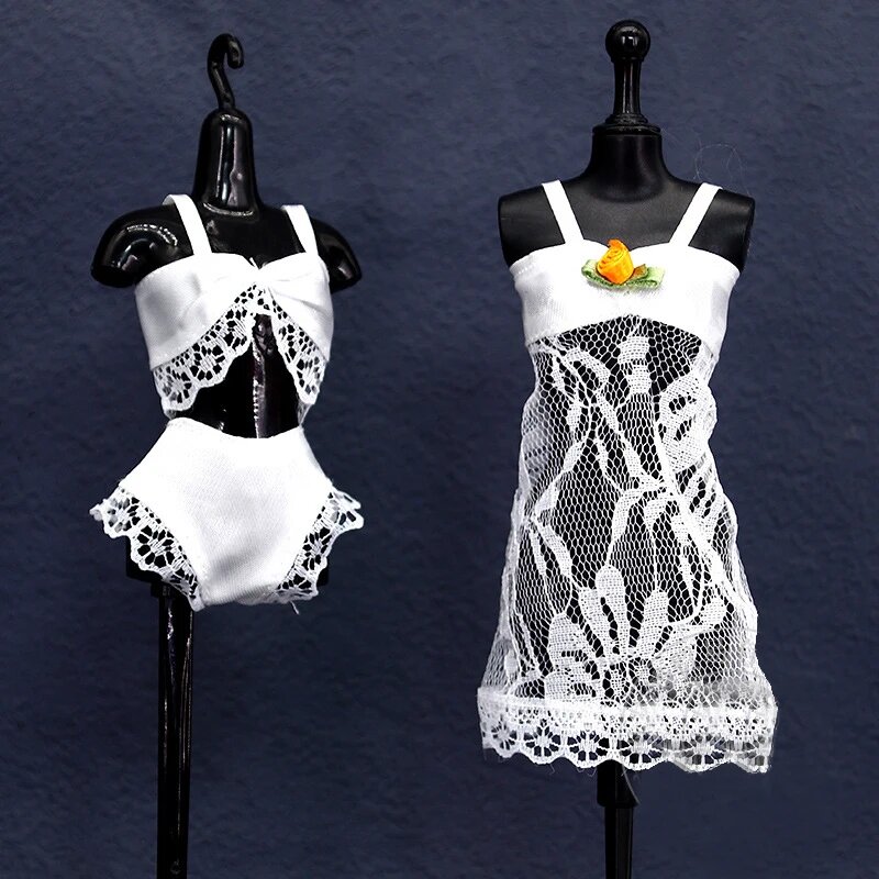 Кукольное нижнее белье 1/6 для кукол 30 см Белый, A10