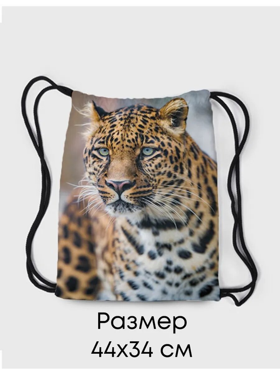 Мешок - сумка для обуви Леопард — фото 1