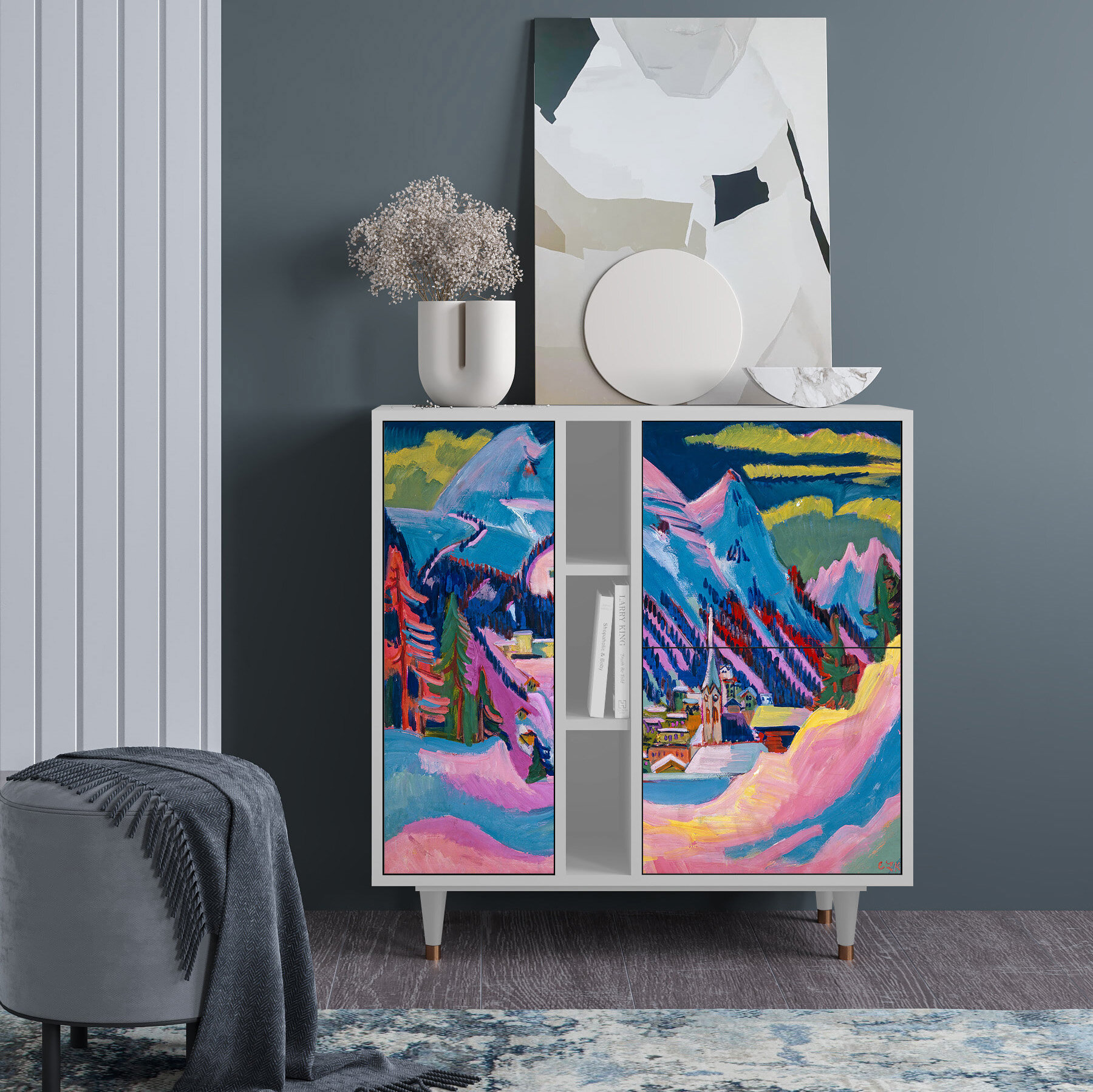 Комод - STORYZ - BS5 Davos Winter by Kircher , Размер - 94 x 96 x 41 см, Цвет корпуса - , Белый