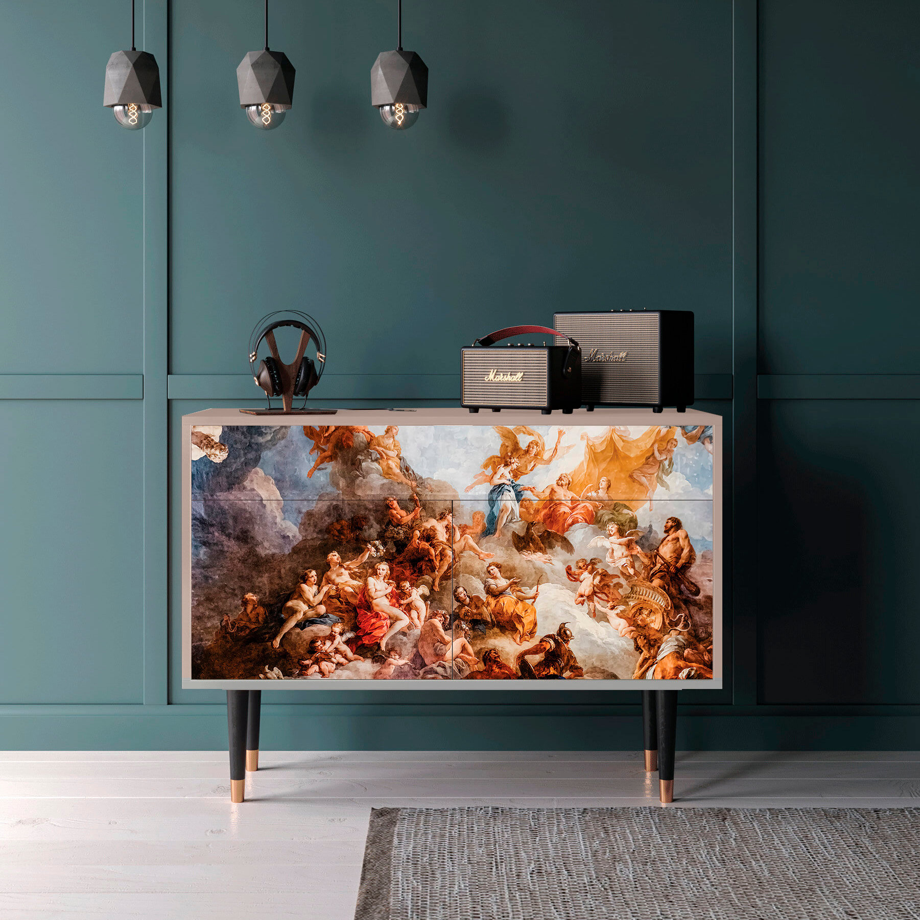 Комод - STORYZ - BS4 Versailles by Michelangelo, Размер - 115 x 85 x 48 см, Цвет корпуса - Бежевый