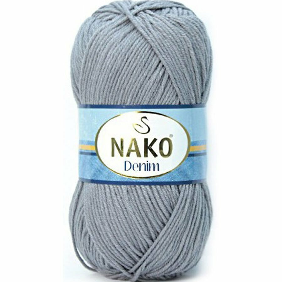 Пряжа Nako DENIM 11581 пепельный (5 мотков)