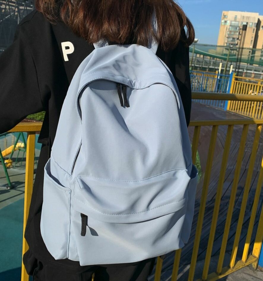 Рюкзак мужской городской для ноутбука ROVNO ранец женский спортивный, портфель школьный, синий