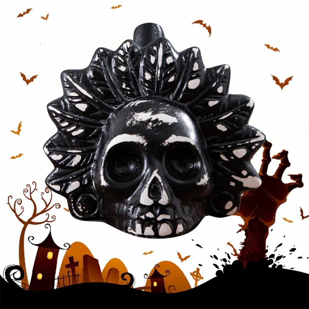 Ацтекский свисток, странный череп окарины, новая игрушка ужасов на Хэллоуин, с сумкой для хранения