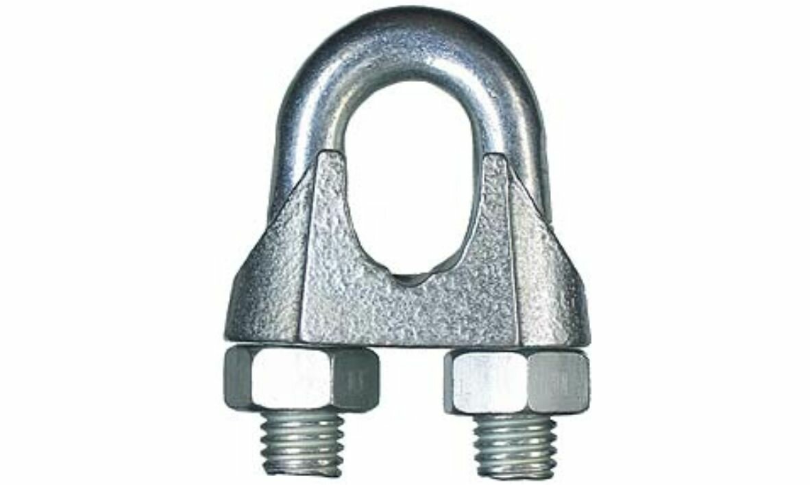 Зажим для троса DIN 741 16 мм оцинкованный