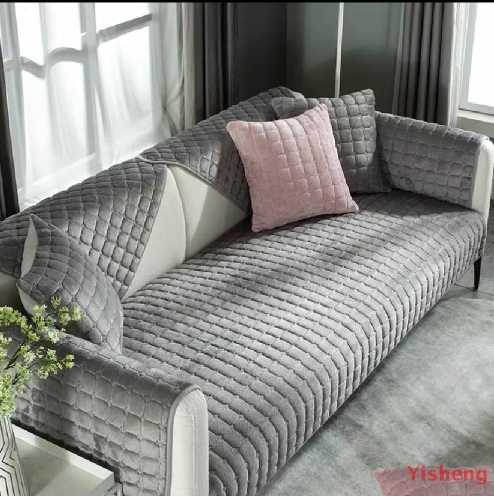 Дивандек накидка 90х190 см, покрывало дорожка на диван или кресло (90х190 / темно-серый)