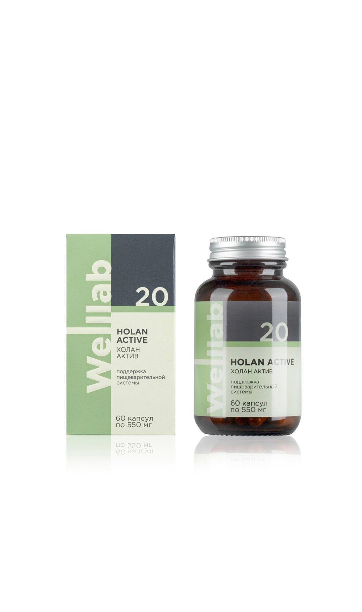 БАД для желчевыделительной системы Welllab HOLAN PHYTO ACTIVE, 60 капсул