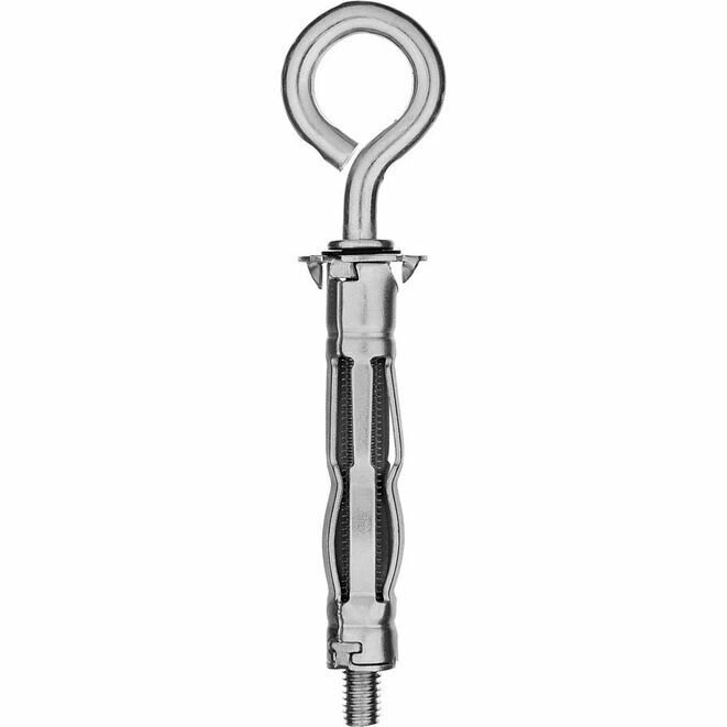 Анкер молли для пустотелых конструкций, оцинкованный, с кольцом, ЗУБР 80 шт, М5х52х11 мм