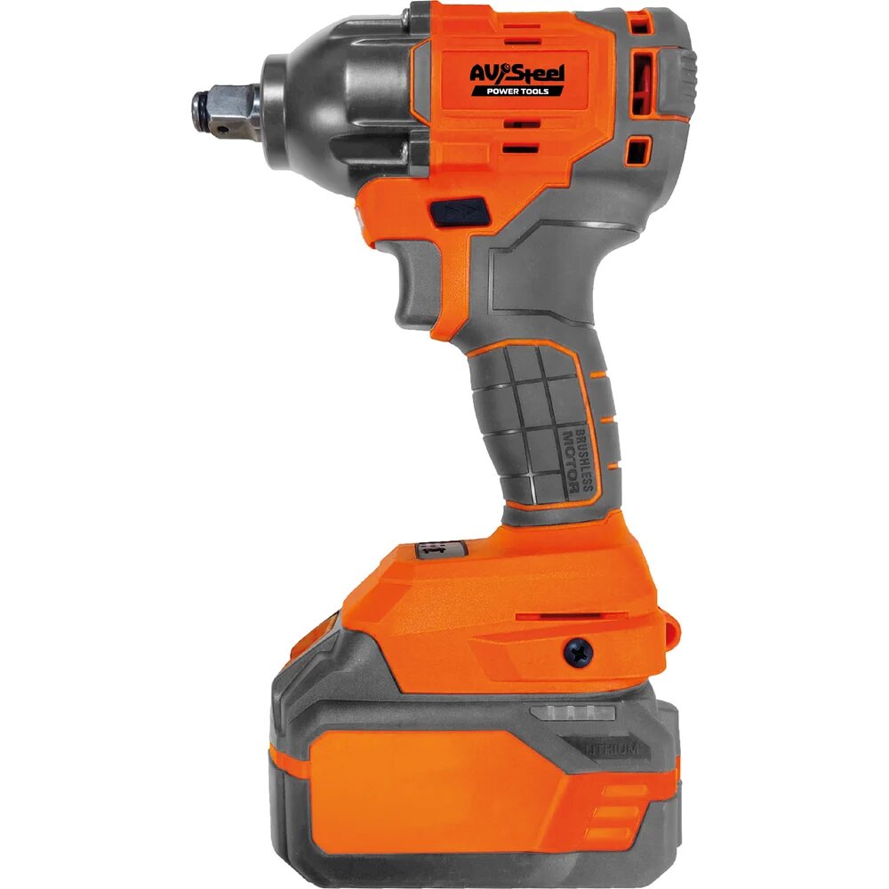 AV Steel Гайковёрт аккумуляторный AV-IW 18/400 BL (1x4Ah) AV-961400