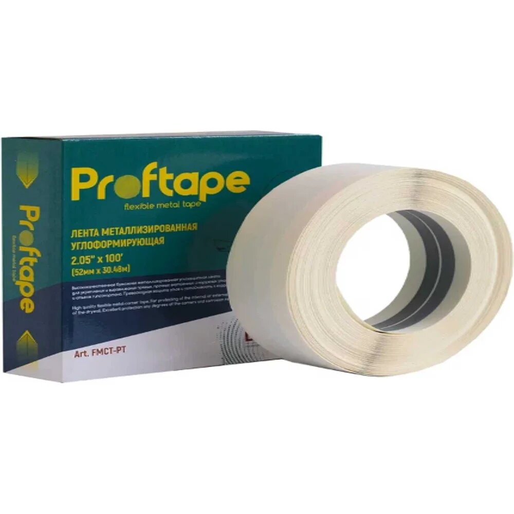 LUCKY Бумажная лента углоформирующая металлизированная 52мм x 30.48м толщина 0,5мм (1/10) FMCT-PT