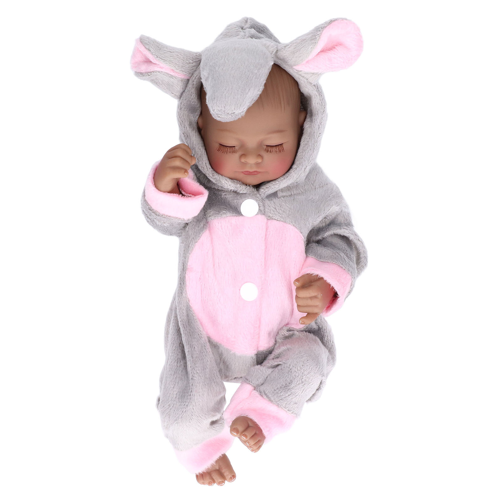 Кукла для новорожденных, 10 дюймов, милая, реалистичная, мягкая силиконовая кукла для девочек, игрушка для ролевых игр, подарок на день рождения, глаза закрыты